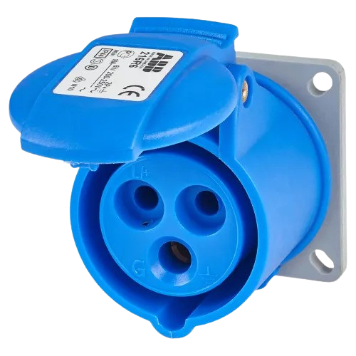 16A 2P+E PANEL MOUNTING SOCKET | Cesco Limited